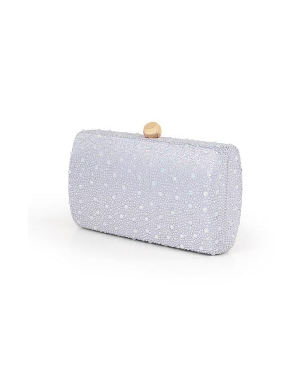 Badgley Mischka Heather Opal Crystal Minaudiere in White | Lyst