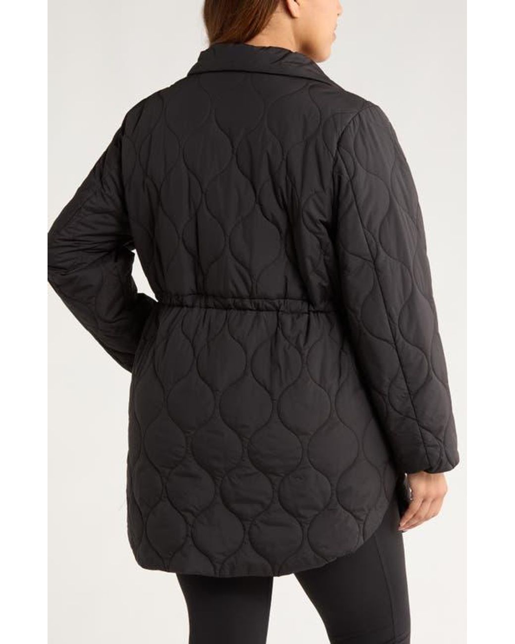 Zella Skyline Quilted Jacket in Black | Lyst