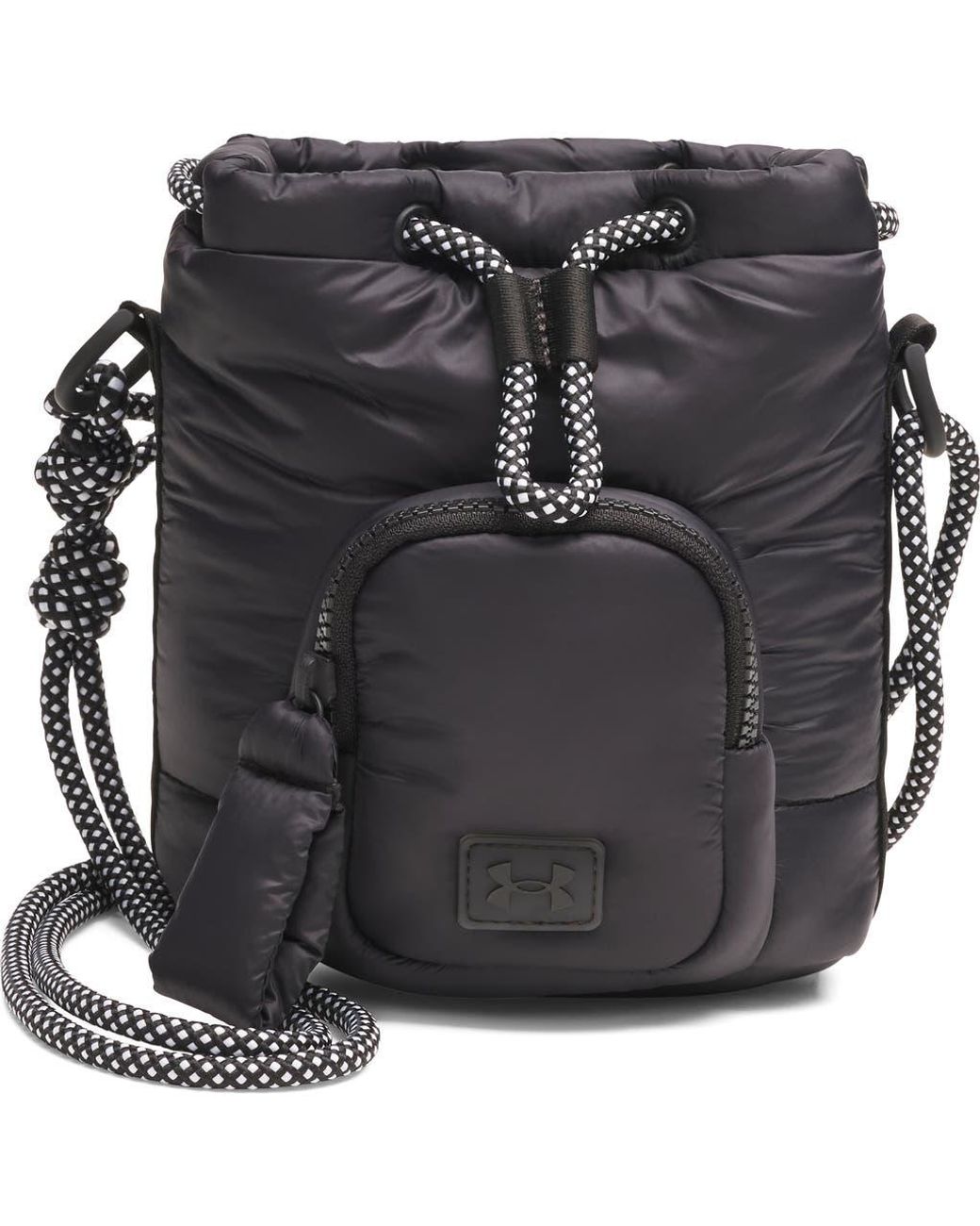 Under Armour Ua Studio Water Resistant Puffer Bucket Bag in Black | Lyst
