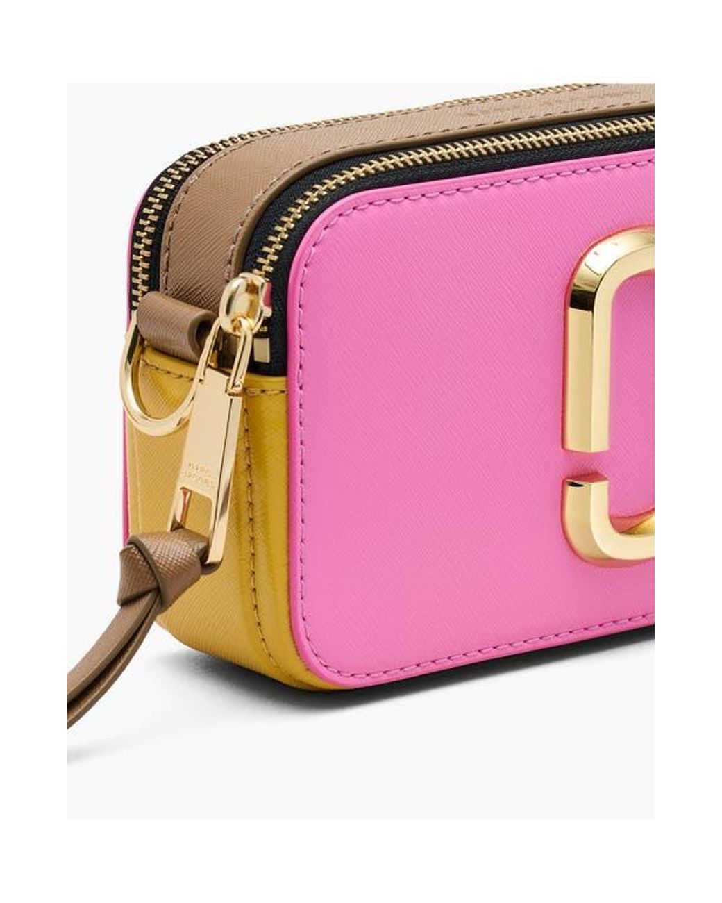 Marc Jacobs The Colorblocked Snapshot Bag in Pink | Lyst