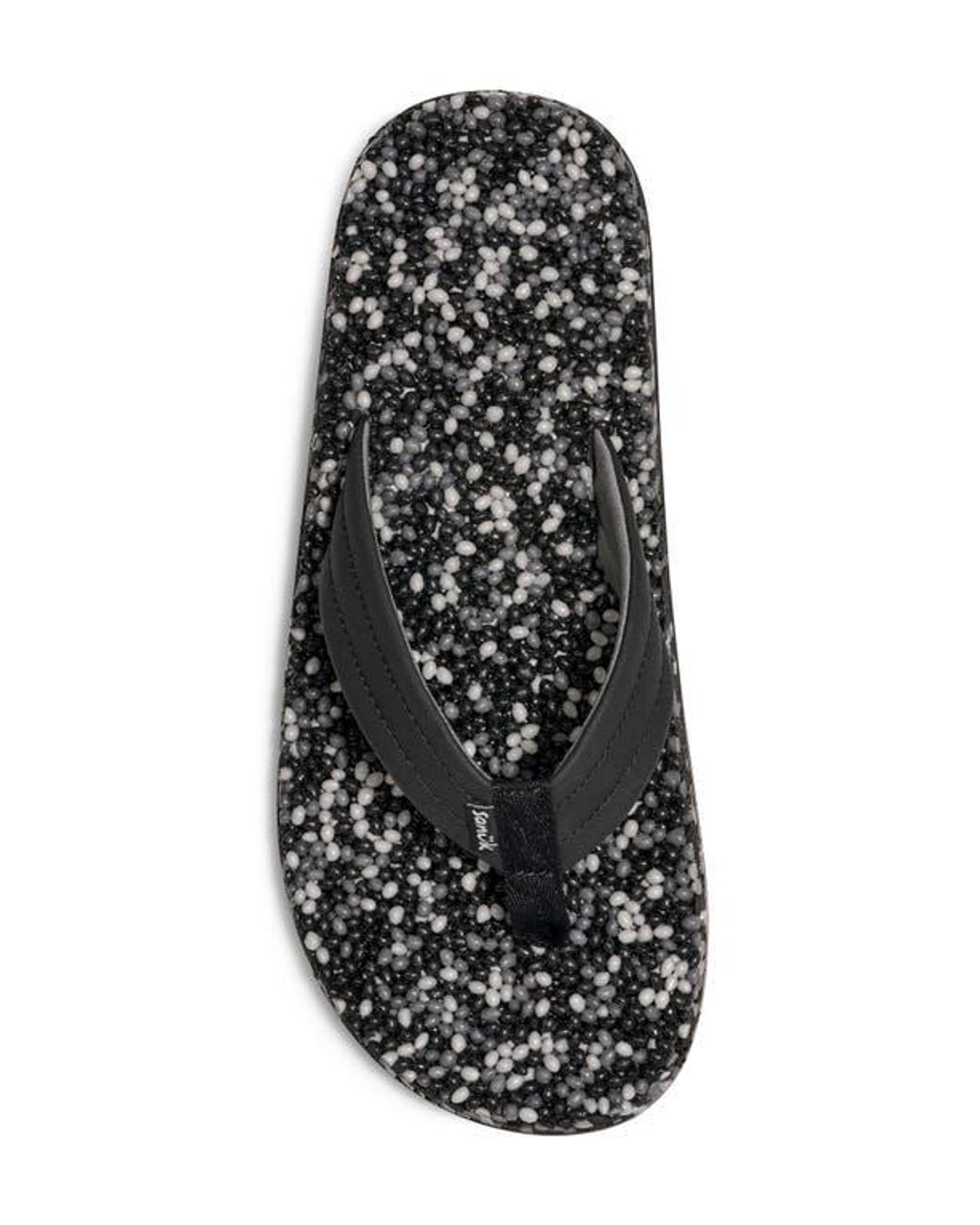 Sanuk Bubblecush Flip Flop in Black for Men | Lyst