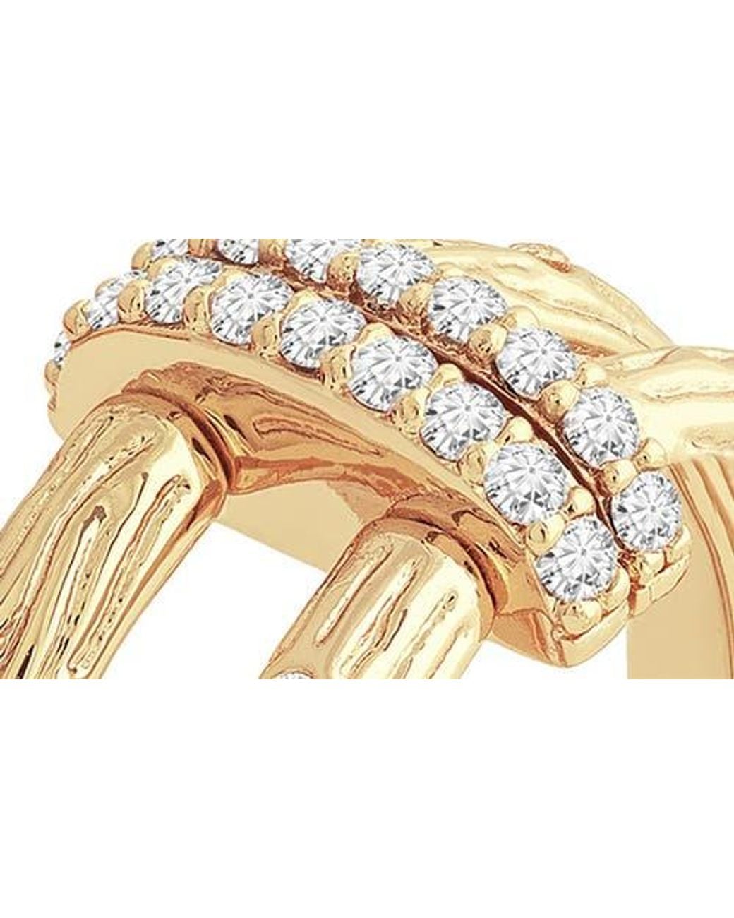 Anabel Aram Jewelry Enchanted Forest Double Stack Ring in Metallic | Lyst