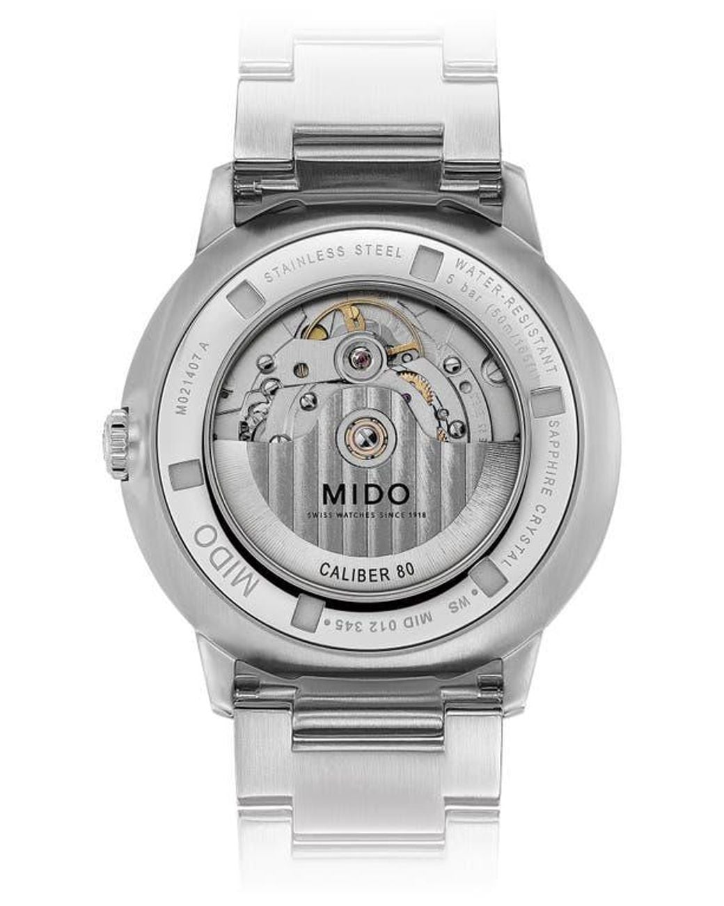 MIDO Commander Gradient Skeletal Automatic Bracelet Watch, 40Mm in Gray ...