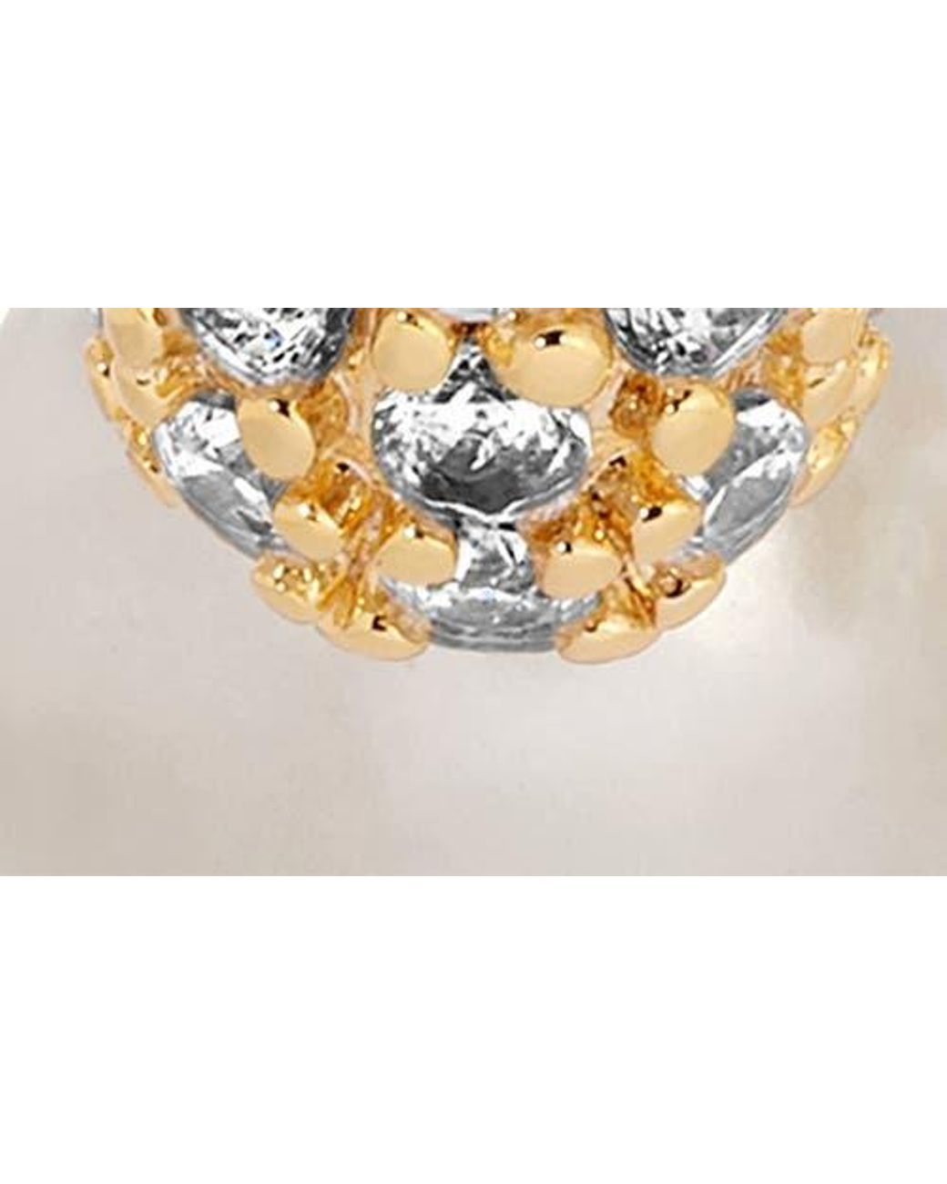 Ettika Pavé Teardrop & Freshwater Pearl Front Back Earrings in Metallic ...