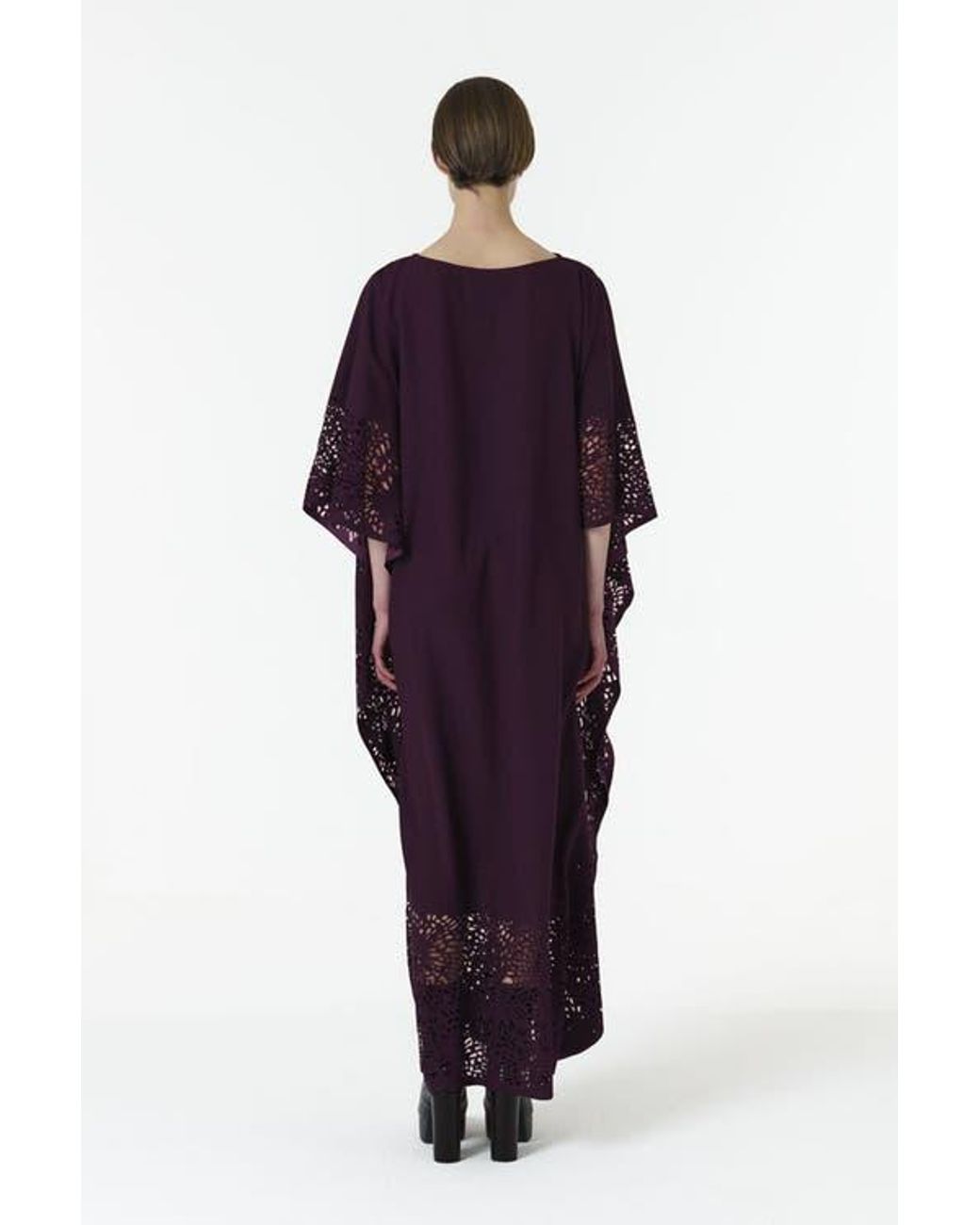 eem Laser-Cut Kaftan in Purple | Lyst