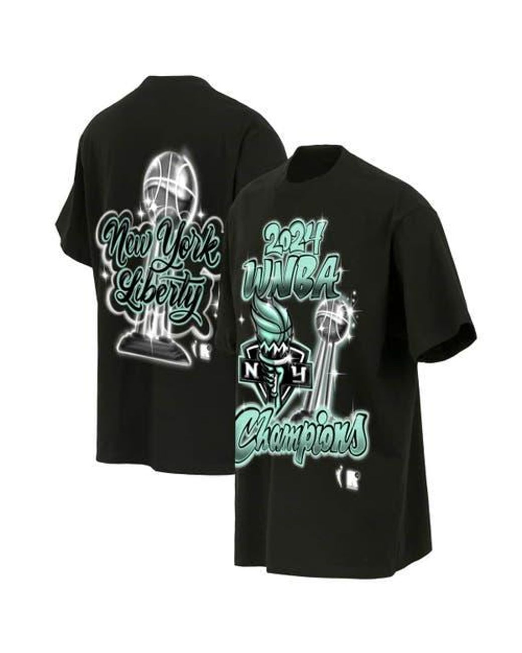 round21 New York Liberty 2024 Wnba Finals Champions Airbrush T-Shirt in ...