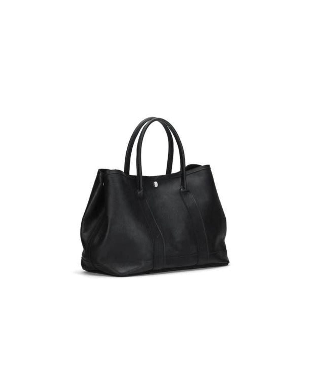 EZRA ARTHUR Audrey Soft Steer Leather Tote Bag in Black | Lyst