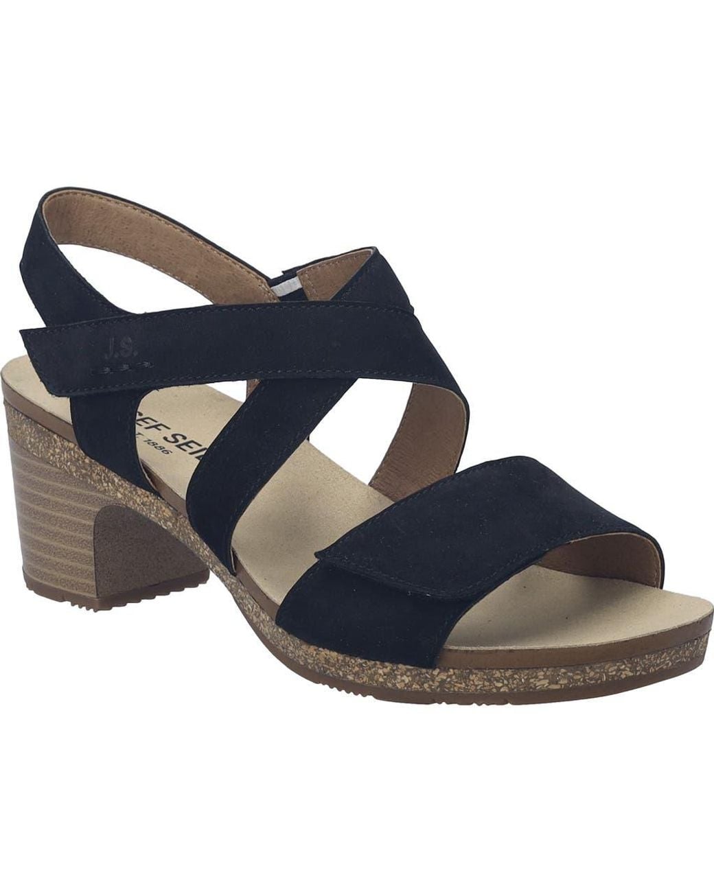 Josef Seibel Grace Ankle Strap Block Heel Sandal in Blue | Lyst