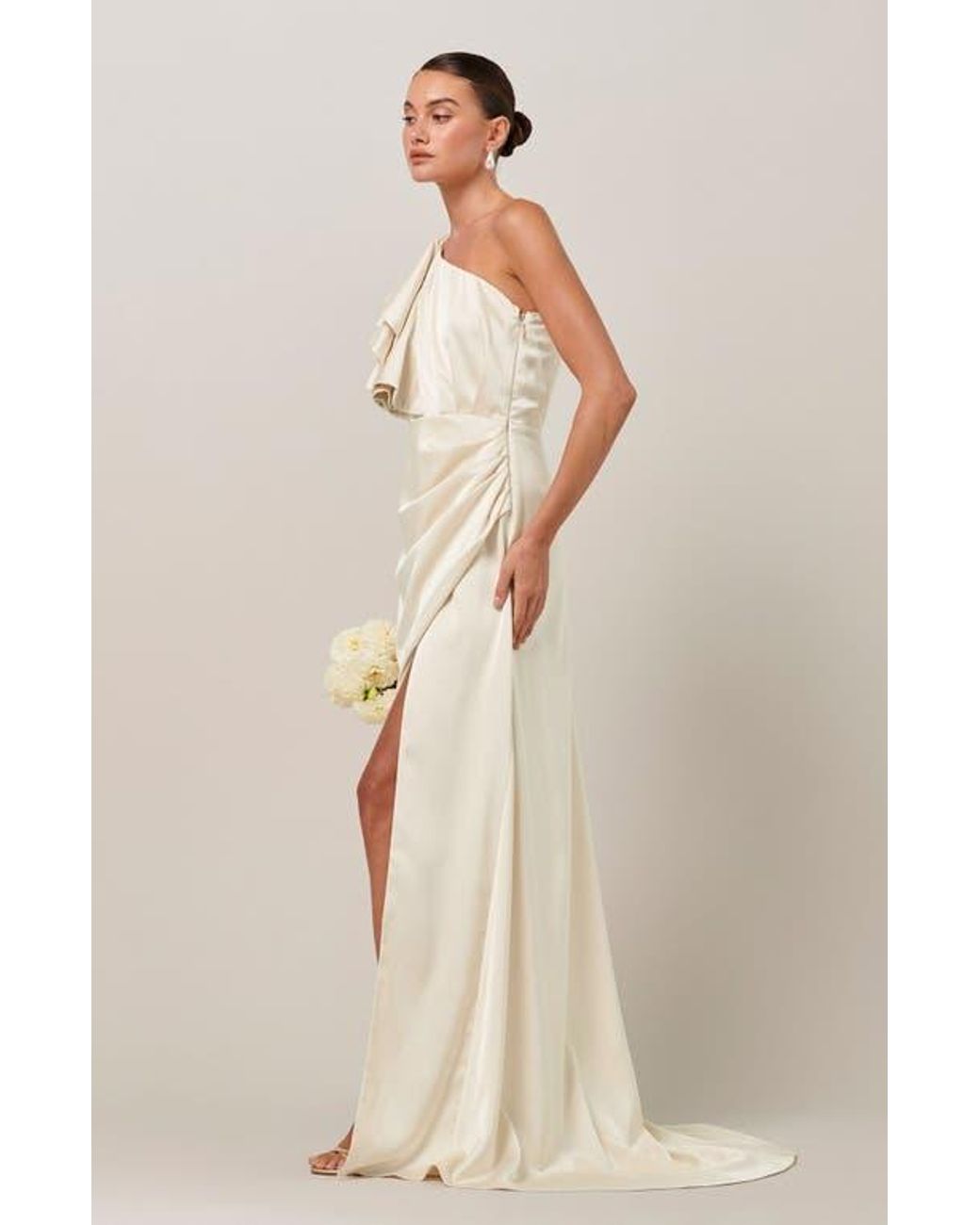 Savel Orlah Gown in Natural | Lyst