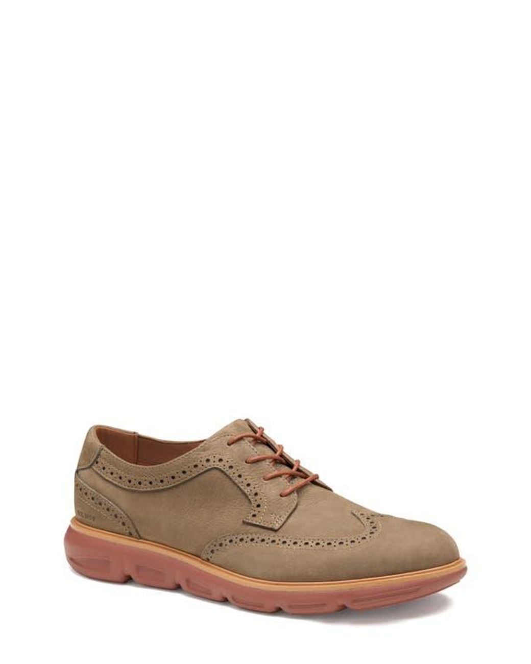 Johnston & Murphy Larkin Wingtip Derby in Brown for Men | Lyst