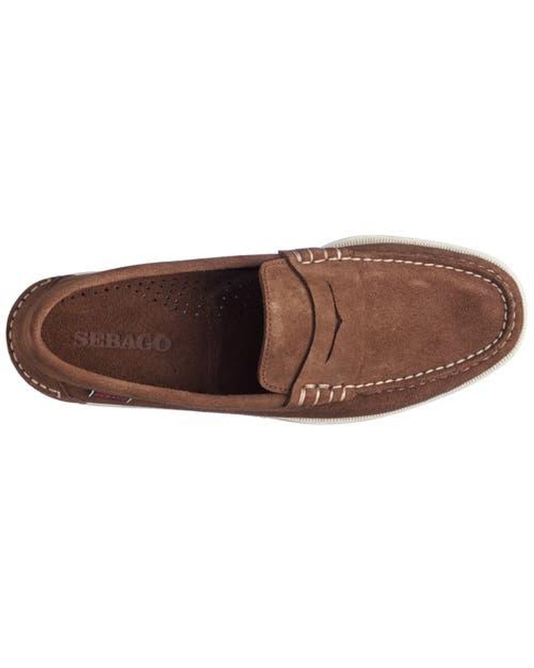 Sebago Dan Roughout Boat Shoes in Brown for Men | Lyst
