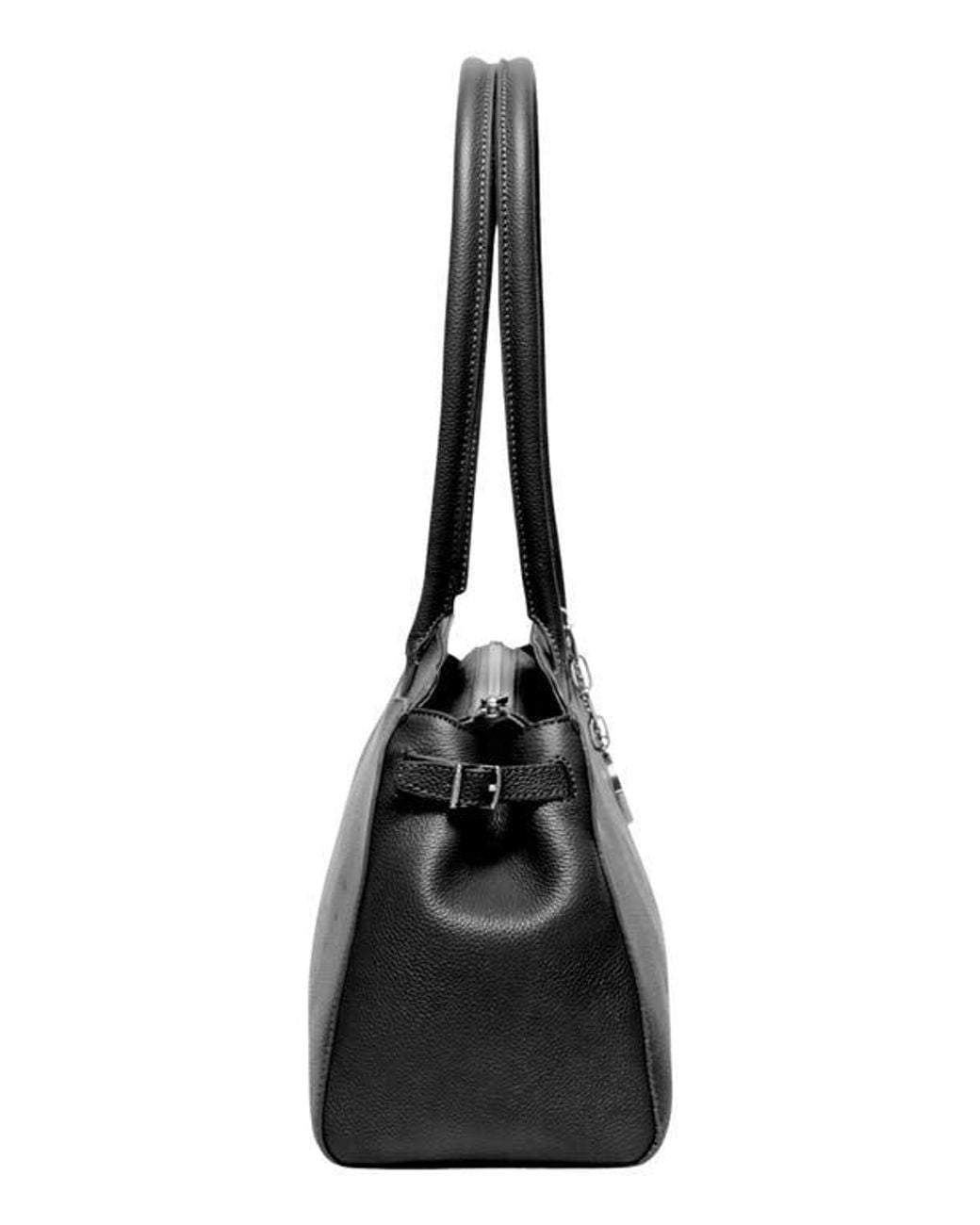orYANY Harper Leather Shoulder Bag in Black | Lyst