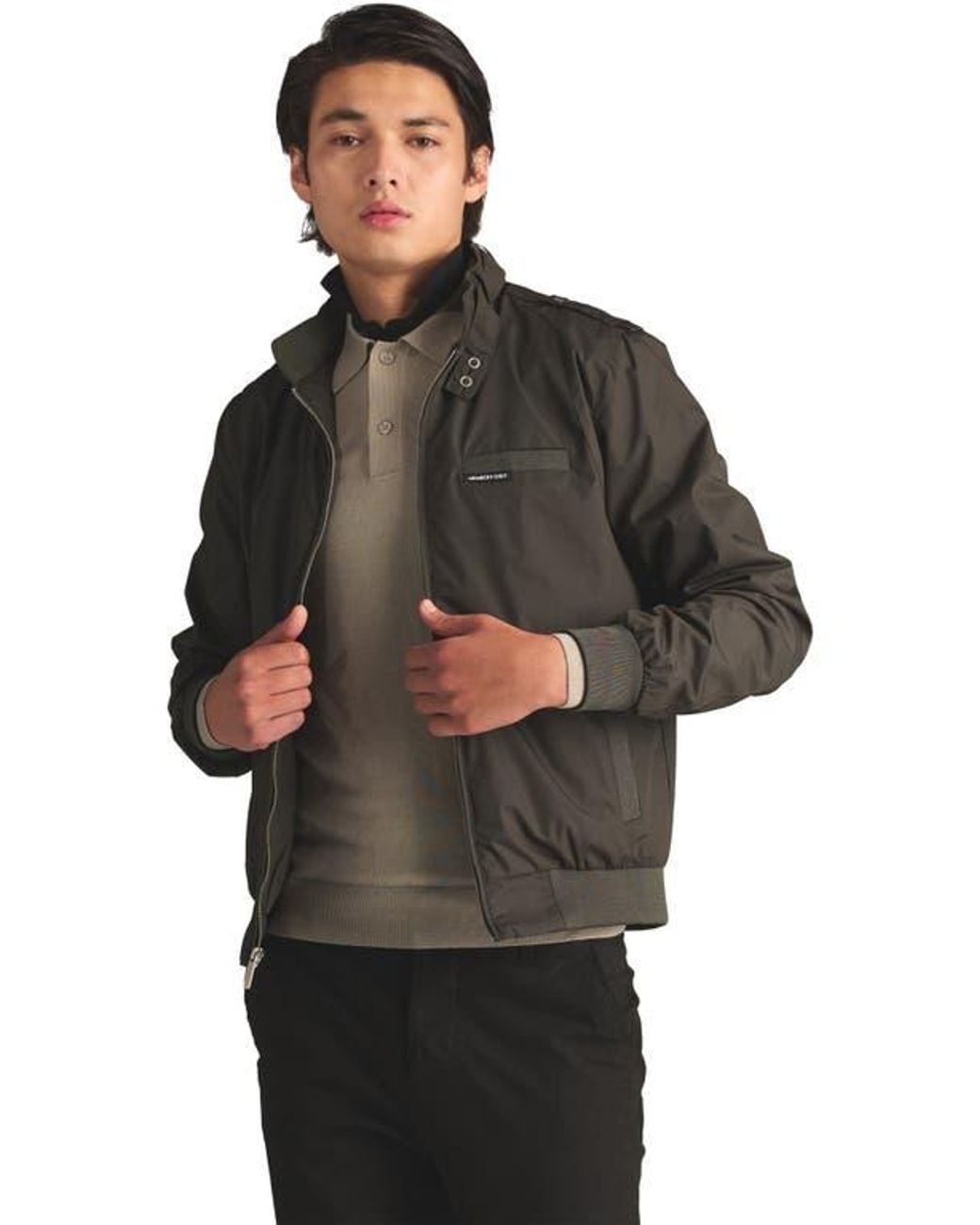 Members Only Classic Iconic Racer Jacket in Black for Men | Lyst