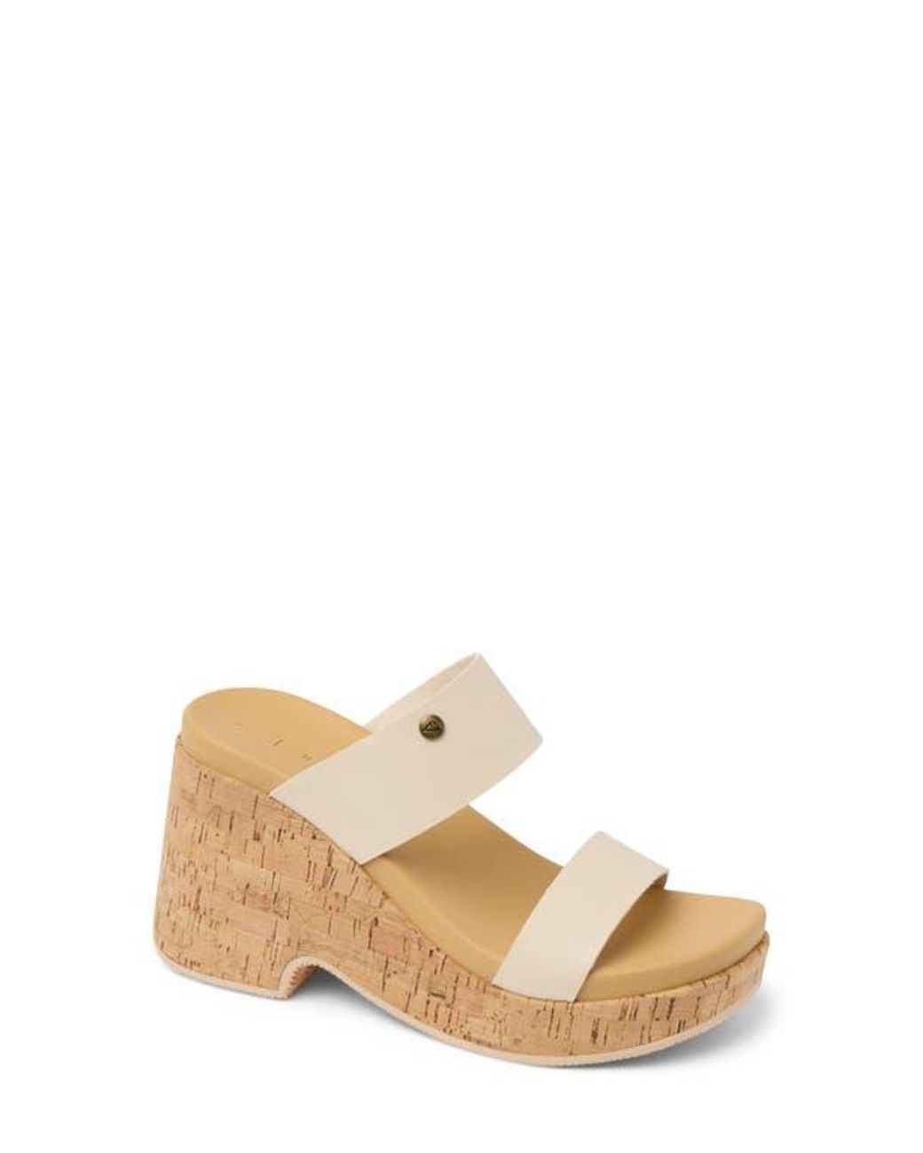 Reef Sunset Ibiza Platform Slide Sandal in White | Lyst