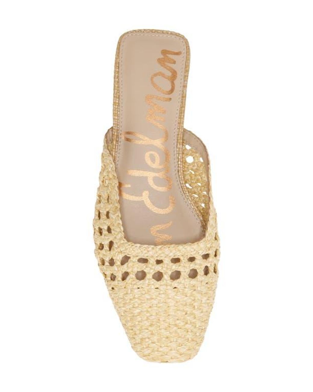 Sam Edelman Nola Woven Mule in Natural | Lyst
