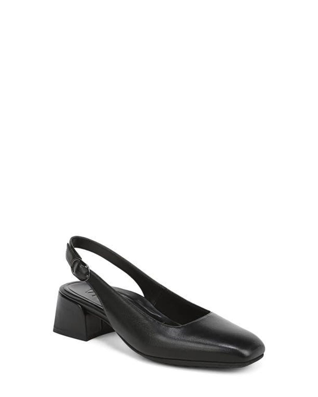 Vionic Reyes Block Heel Slingback Pump in Black | Lyst