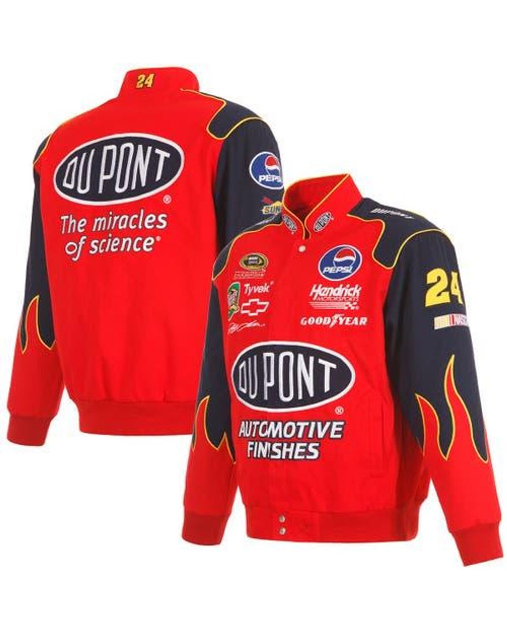 JH Design Jeff Gordon Dupont Twill Driver Uniform Full-Snap Jacket in ...