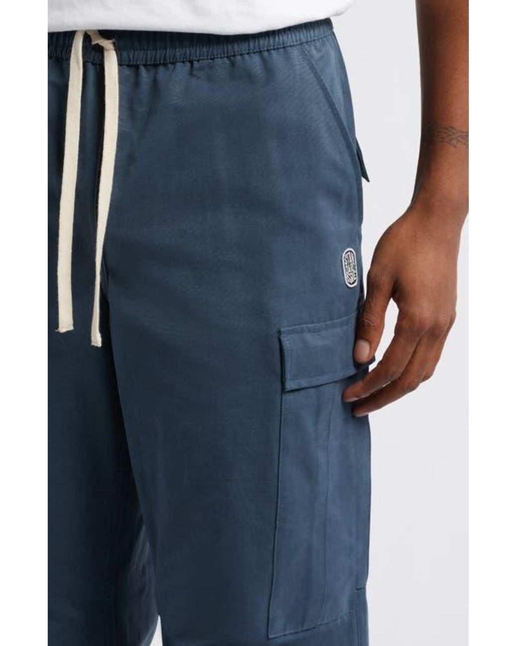 Standard Issue Pd Drawstring Cargo Pants in Blue for Men | Lyst