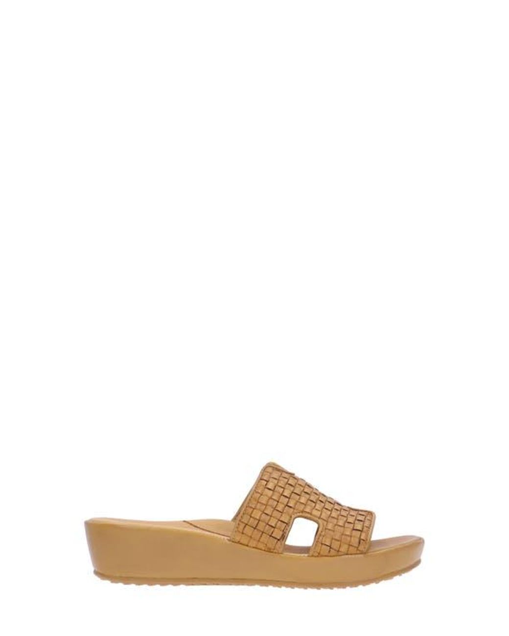 L'amour Des Pieds Cusaro Platform Wedge Slide Sandal in Brown | Lyst