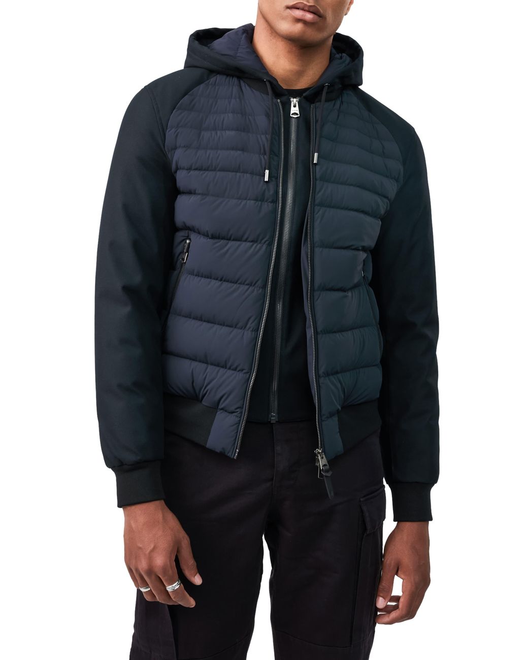 Mackage Eryk Down Jacket With Removable Hooded Bib in Navy (Blue) for ...