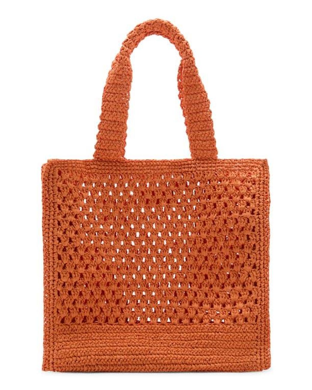 Mango Straw Shopper Bag in Orange | Lyst