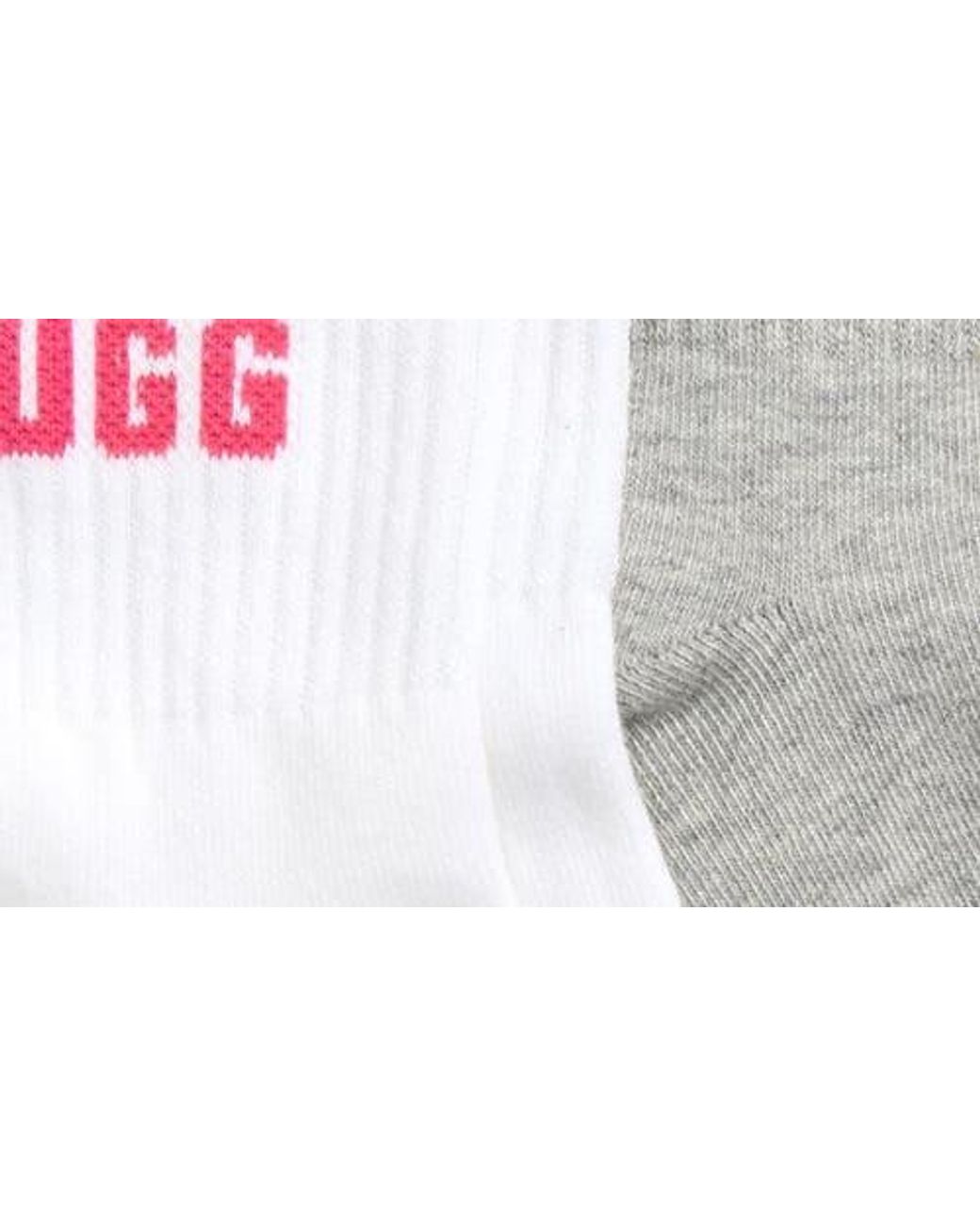 UGG Quinlin Assorted 2-Pack Logo Quarter Socks in Gray | Lyst