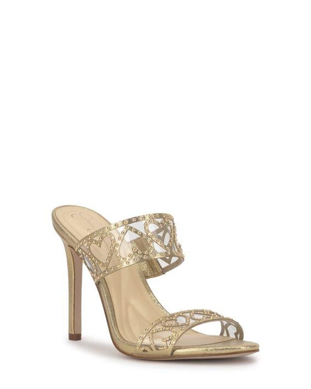 Jessica Simpson Jovara Slide Sandal in White | Lyst
