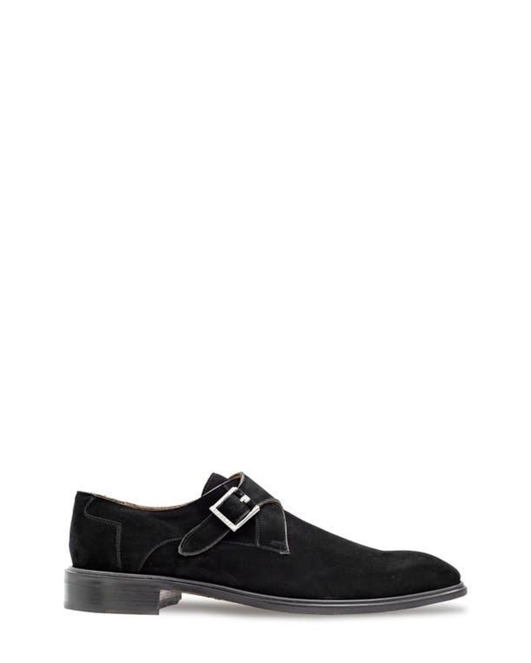 Mezlan Albini Monk Strap Shoe in Black for Men | Lyst