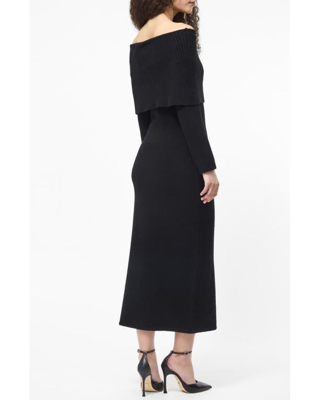 French Connection Emilia Off The Shoulder Long Sleeve Maxi Sweater ...