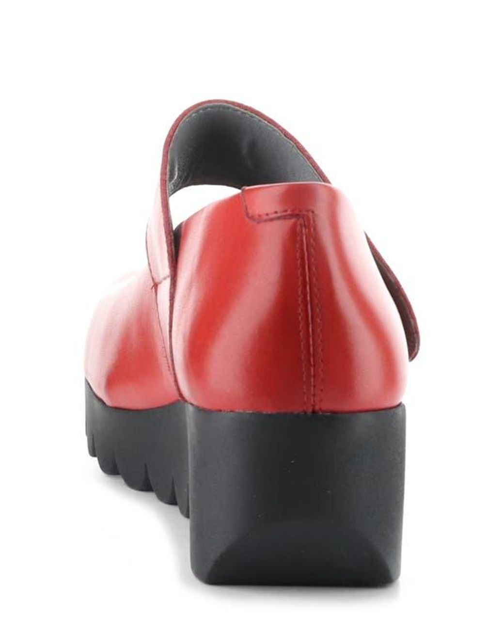 Fly London Vari Mary Jane Platform Wedge Pump in Red | Lyst