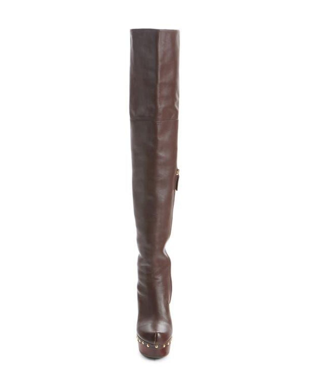 Chloé Lola Platform Over The Knee Boot in Brown | Lyst