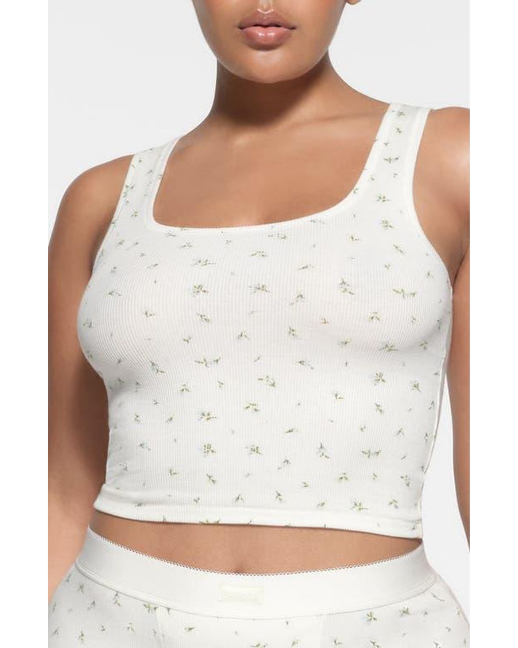 Skims 3-Pack Cotton Rib Tanks in White | Lyst