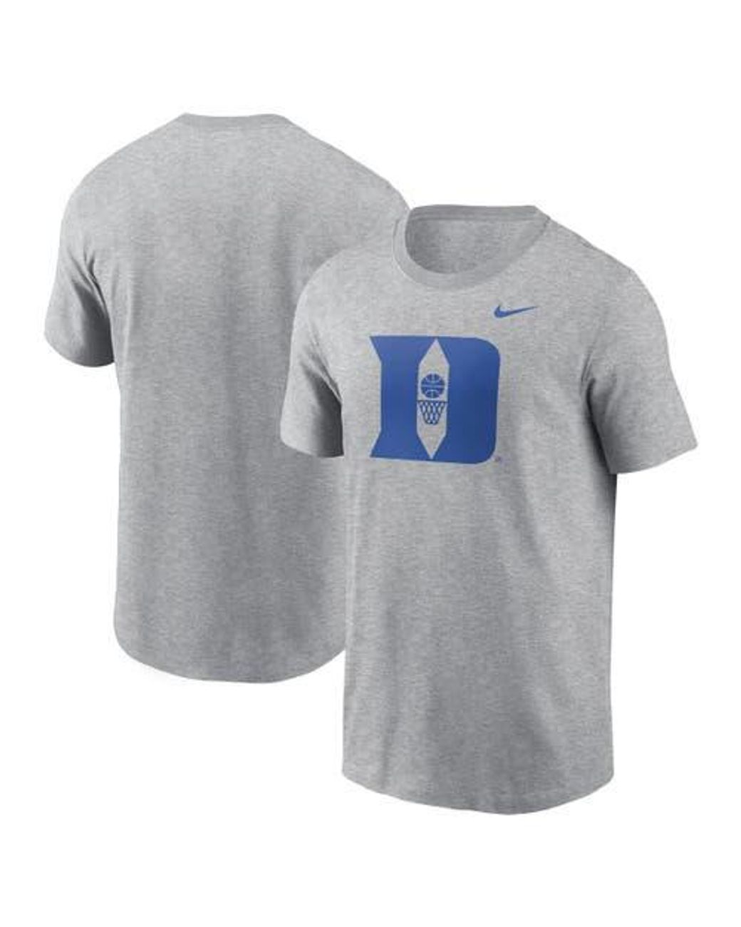 Nike Heather Duke Devils Basketball Logo T-Shirt in Gray for Men | Lyst