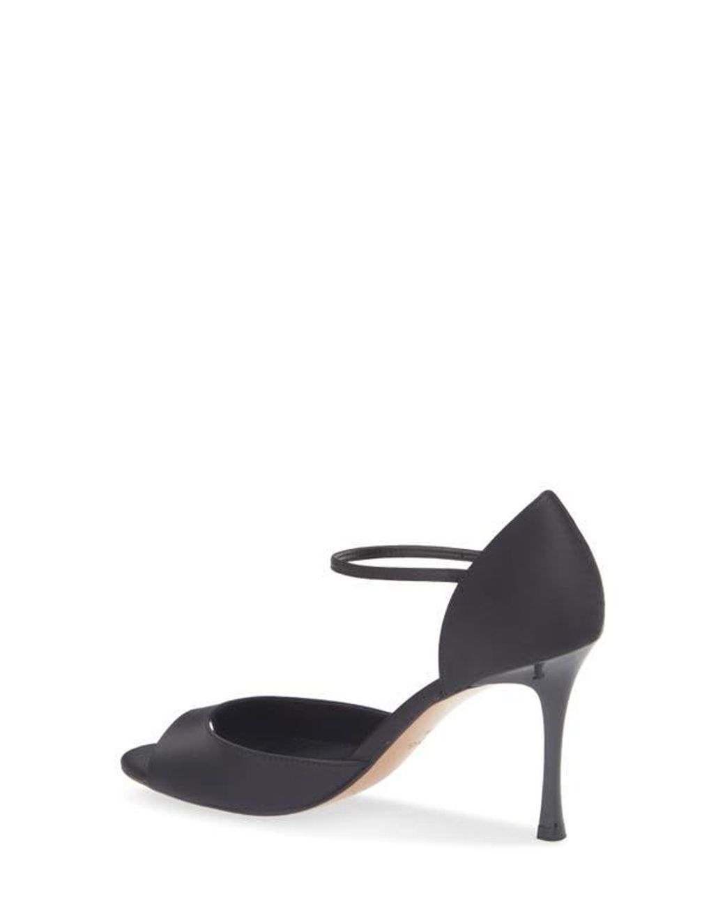 Mango Satin Stiletto Sandal in Black | Lyst