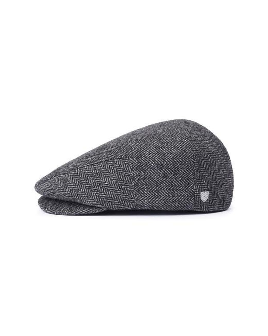 Brixton Hooligan Herringbone Driving Cap in Gray for Men | Lyst