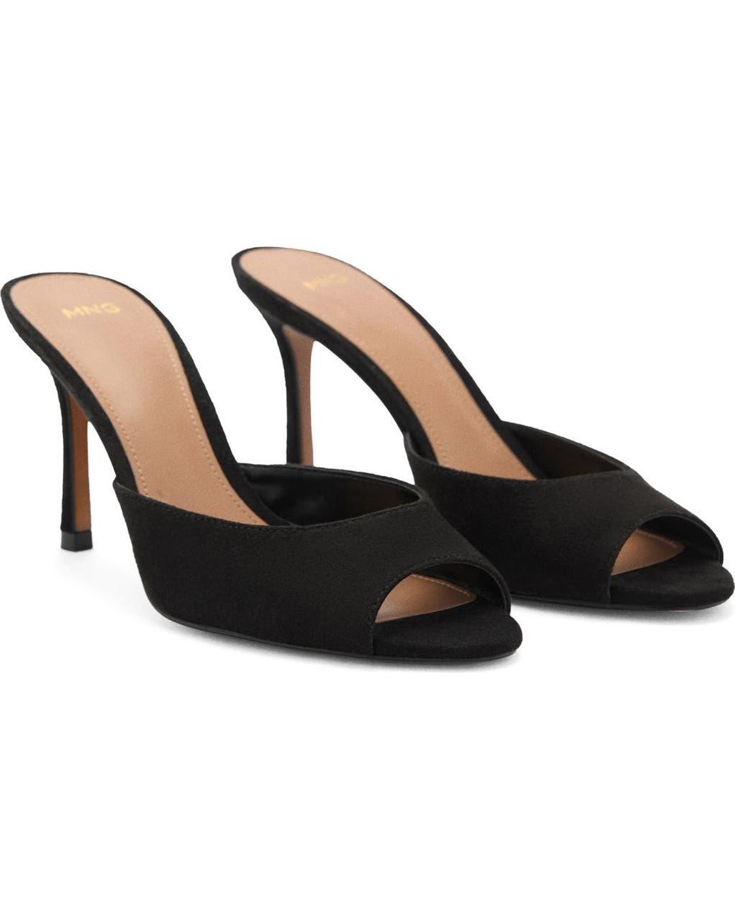 Mango Stiletto Sandal In Black Lyst