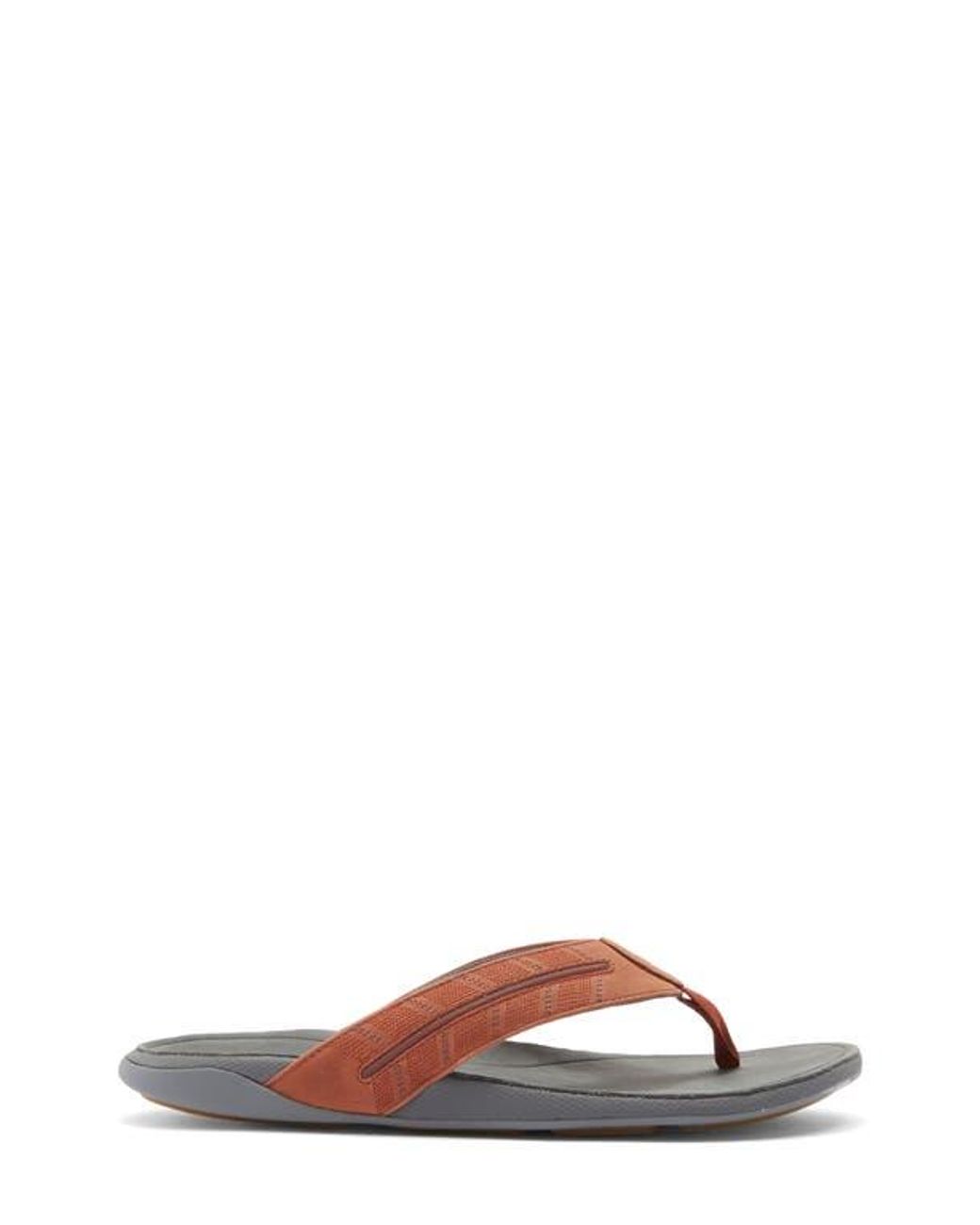 Olukai Tuahine Waterproof Flip Flop in Brown for Men | Lyst