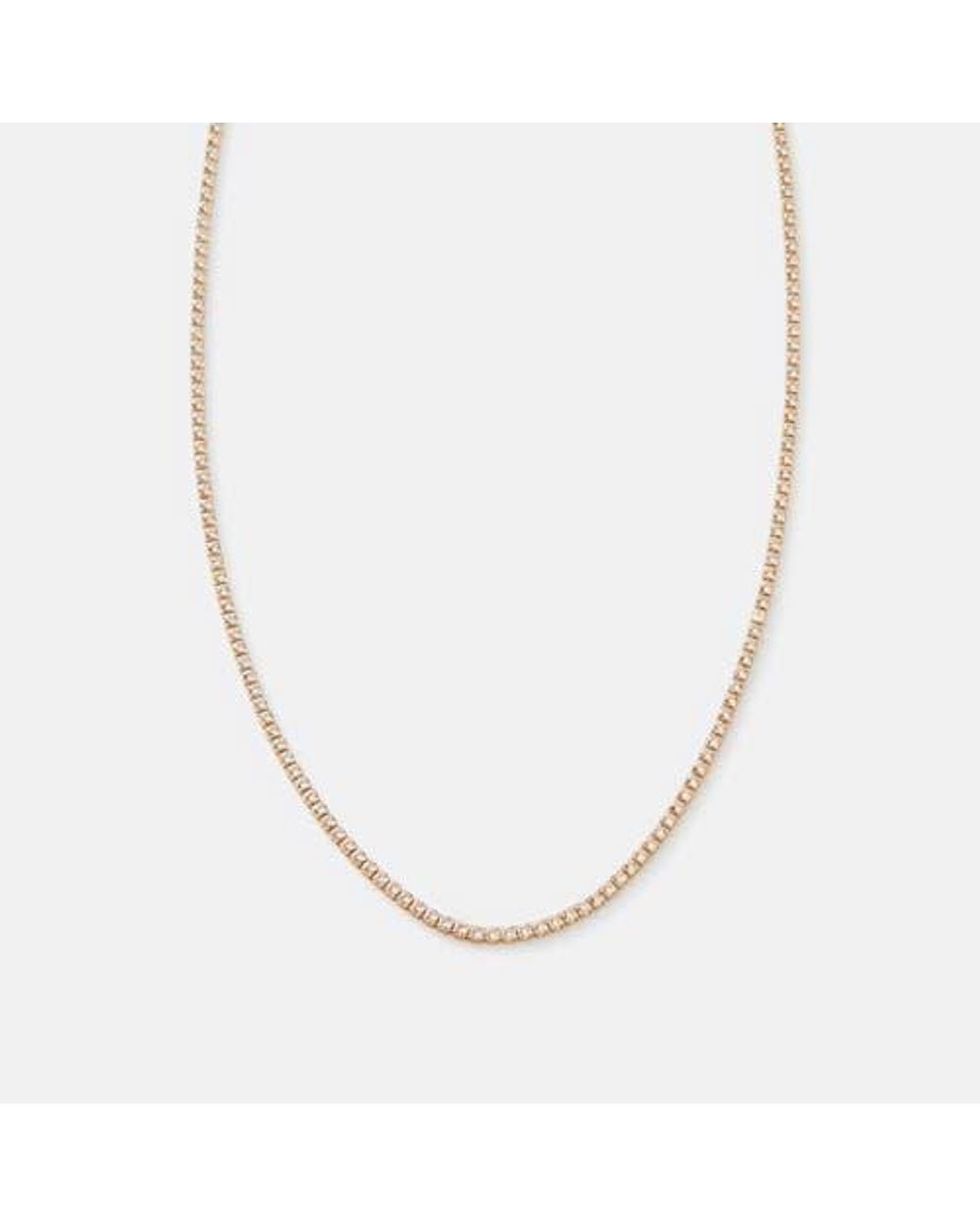 Sara Patino Topaz Tennis Necklace in Metallic | Lyst