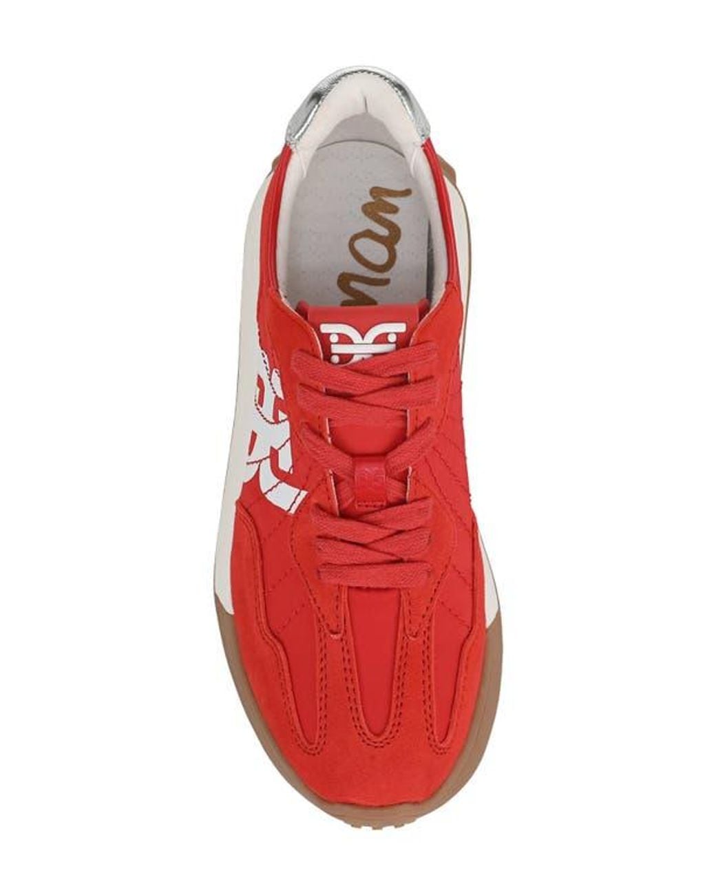 Sam Edelman Langley Retro Sneaker in Red | Lyst