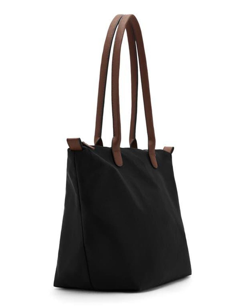 MANGO TEEN Nylon Shopper Bag in Black | Lyst