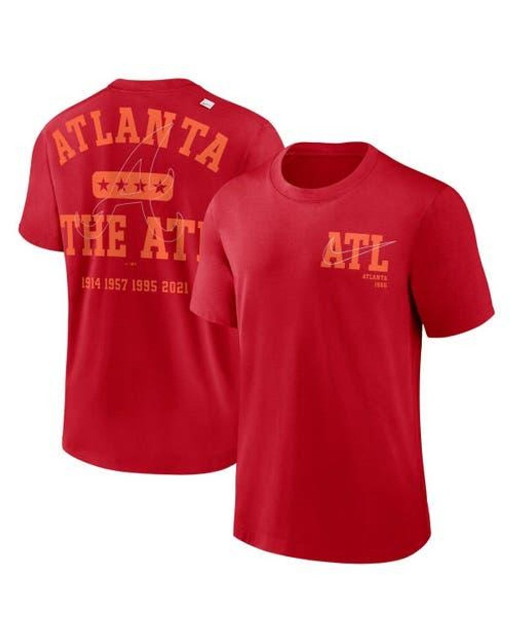 Nike Atlanta Braves Statement Game Over T-Shirt in Red for Men | Lyst