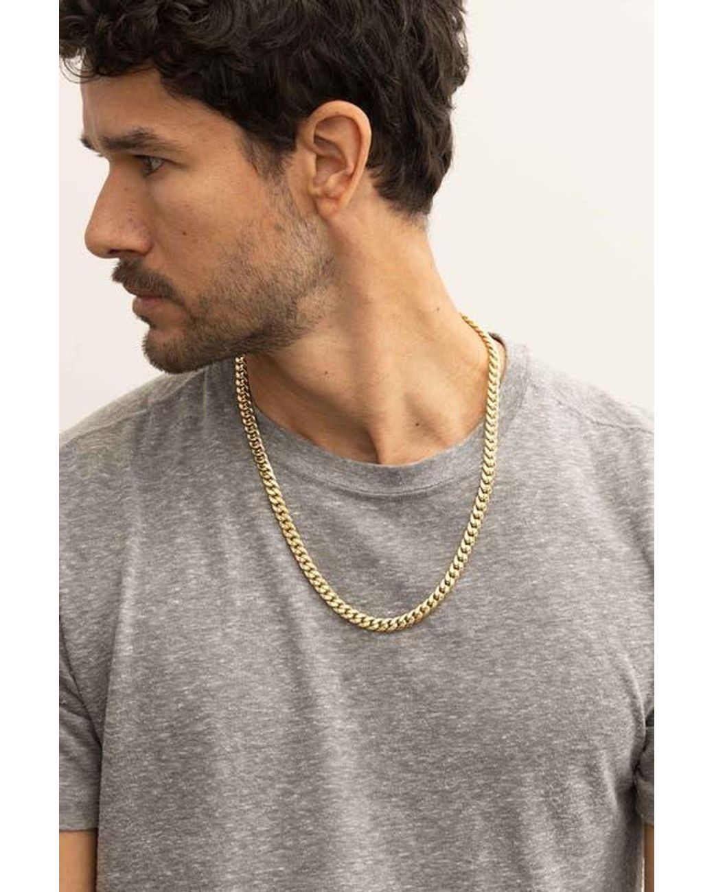 Oradina Estate Cuban Statement Chain in Metallic for Men | Lyst