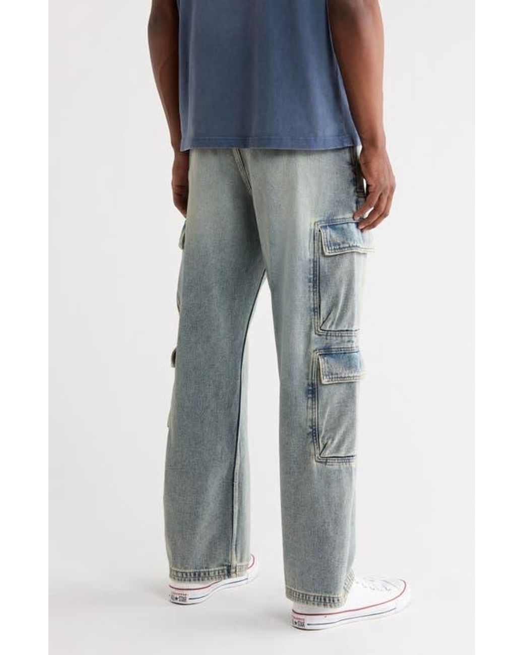 PacSun Clark Baggy Cargo Jeans in Blue for Men | Lyst