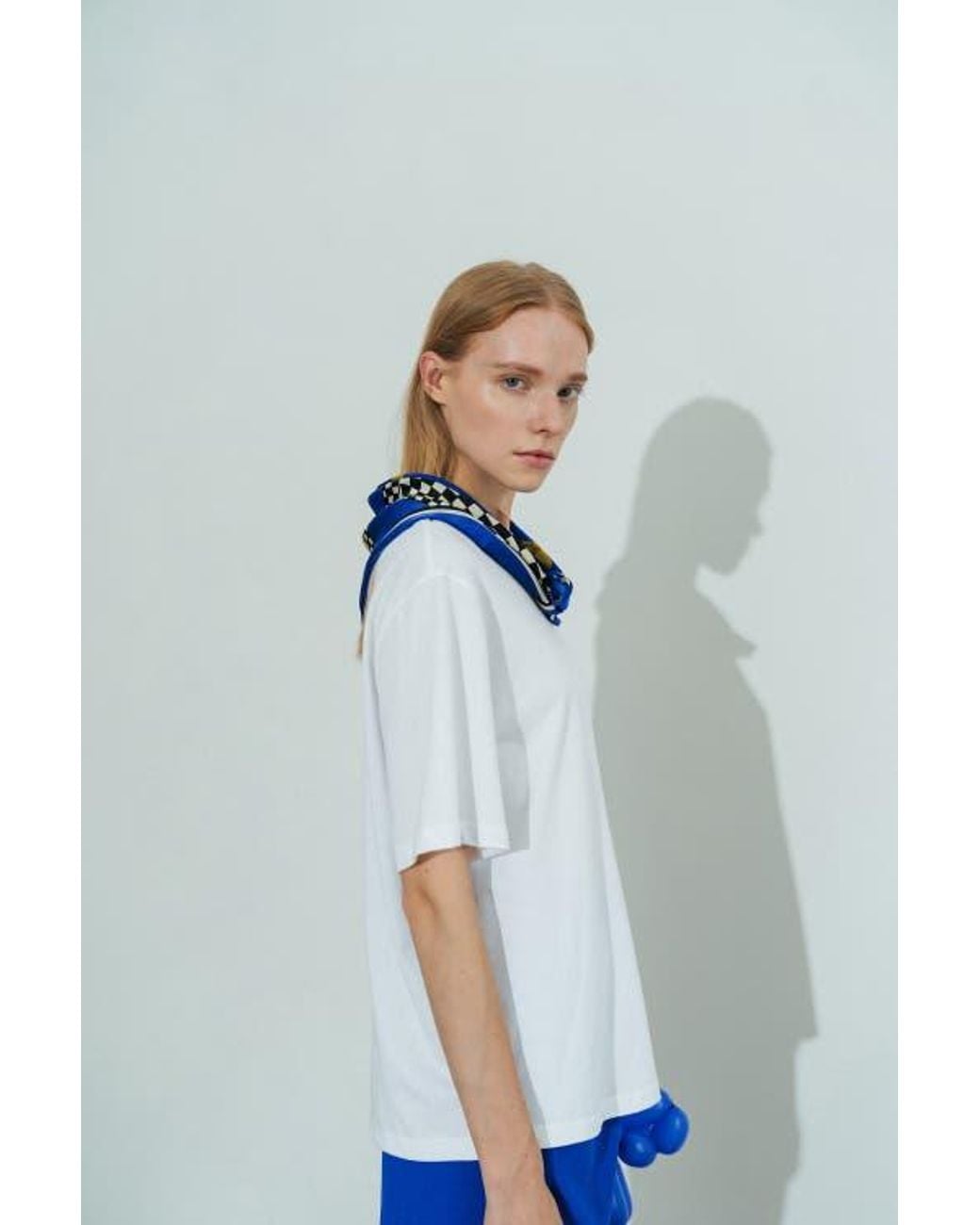 Lost Pattern Journey Silk Scarf By Shantall Lacayo in Blue | Lyst