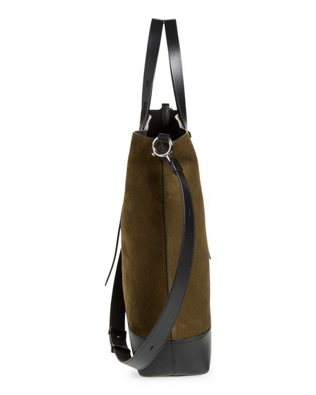 Maison Margiela Shopping Colorblock Leather Vertical Tote in Black | Lyst