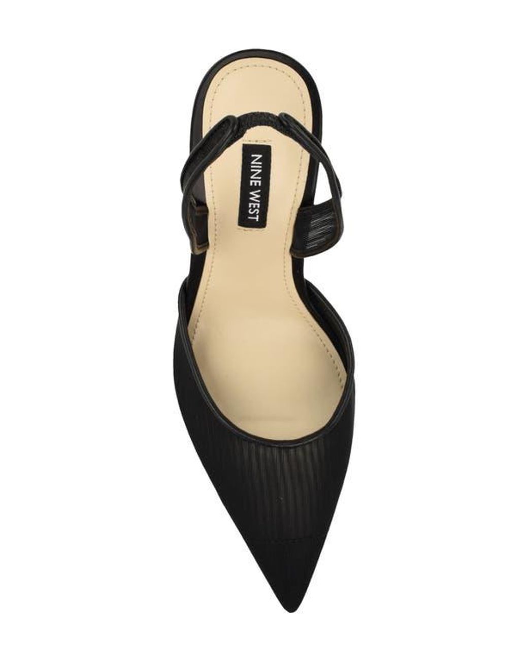 Nine West Kansy Slingback Pump in Black | Lyst