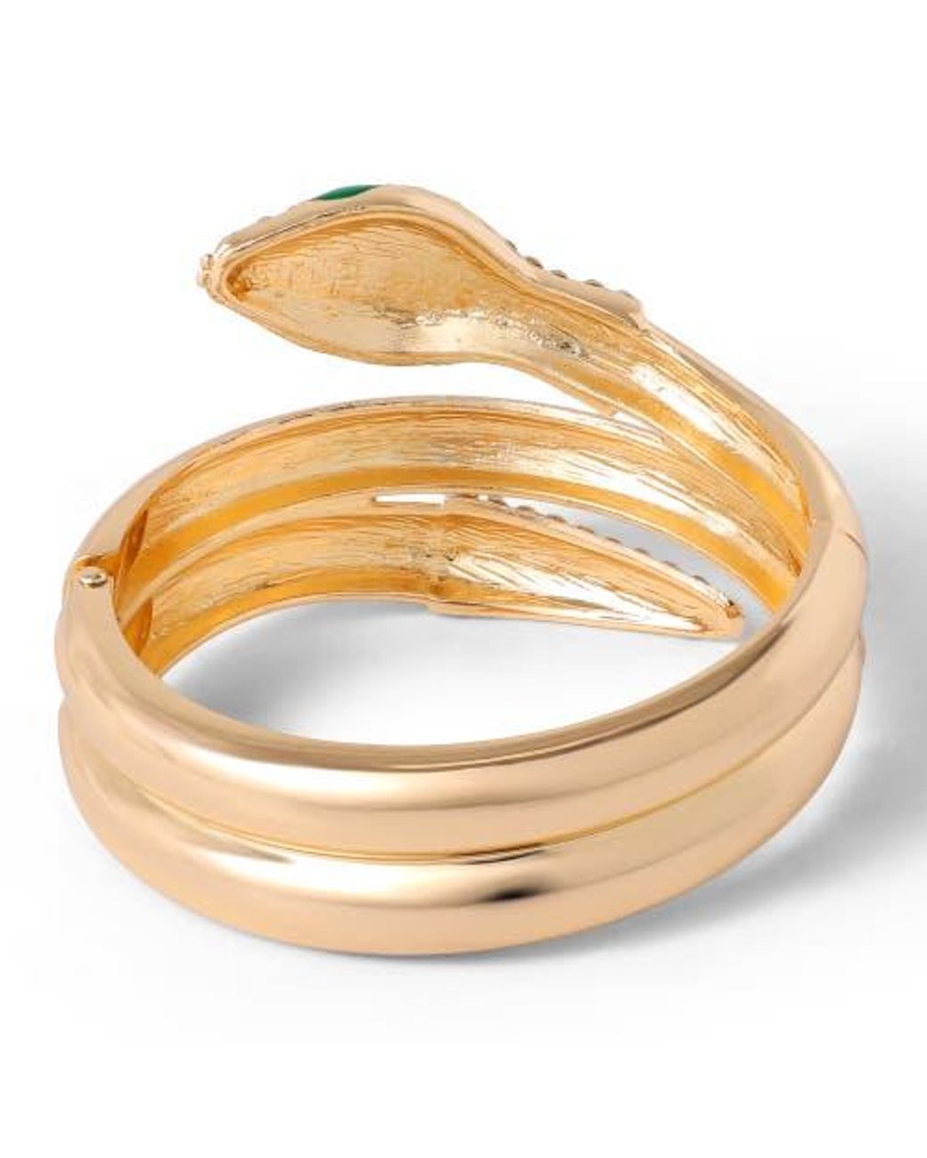 Jessica Simpson Snake Hinge-Tone Bracelet With Crystal Eyes in Metallic ...