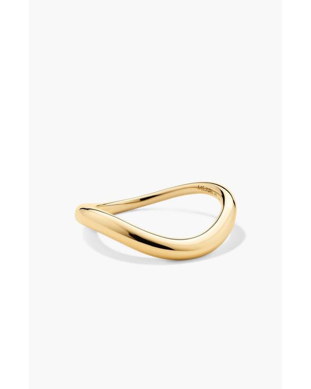 MEJURI Dôme Figure Slim Ring in Metallic | Lyst