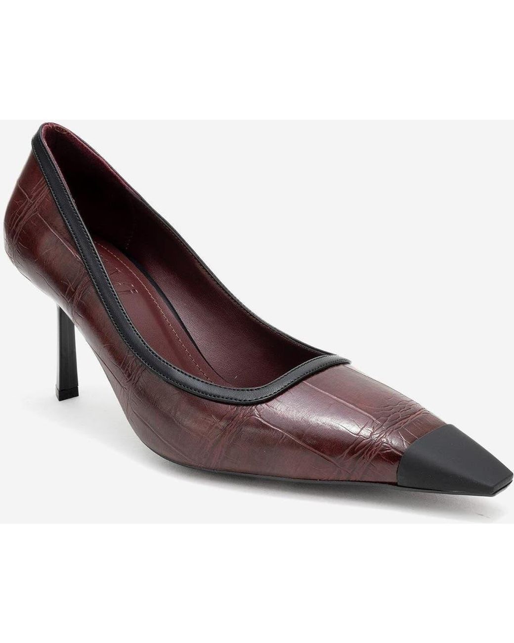 Prologue Shoes Rona Pointed Toe Pump in Brown | Lyst
