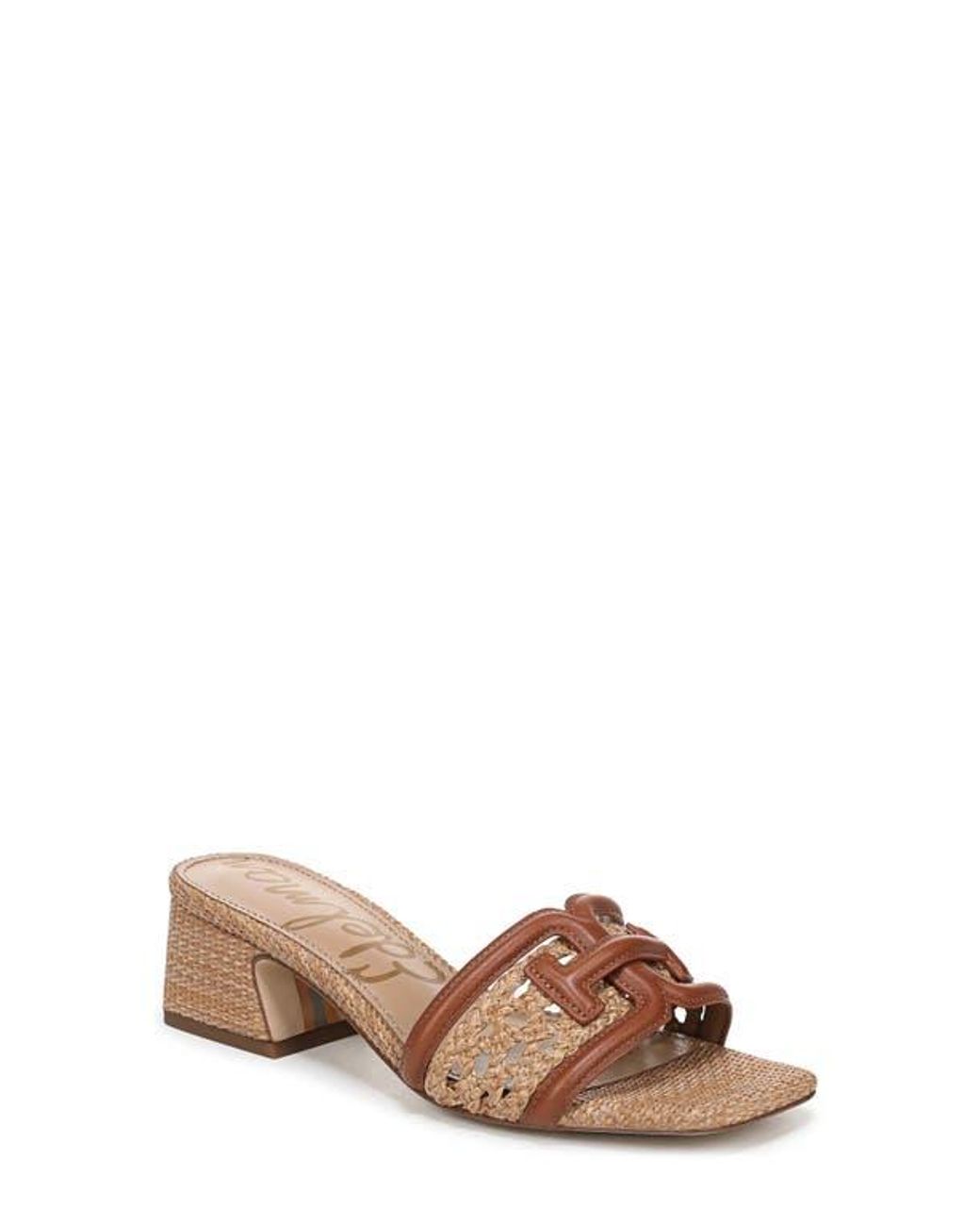 Sam Edelman Waylon Woven Sandal in Brown | Lyst